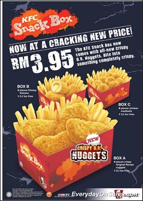Selected Promotion To You !: KFC Snack Box now at a Cracking New Price 2011